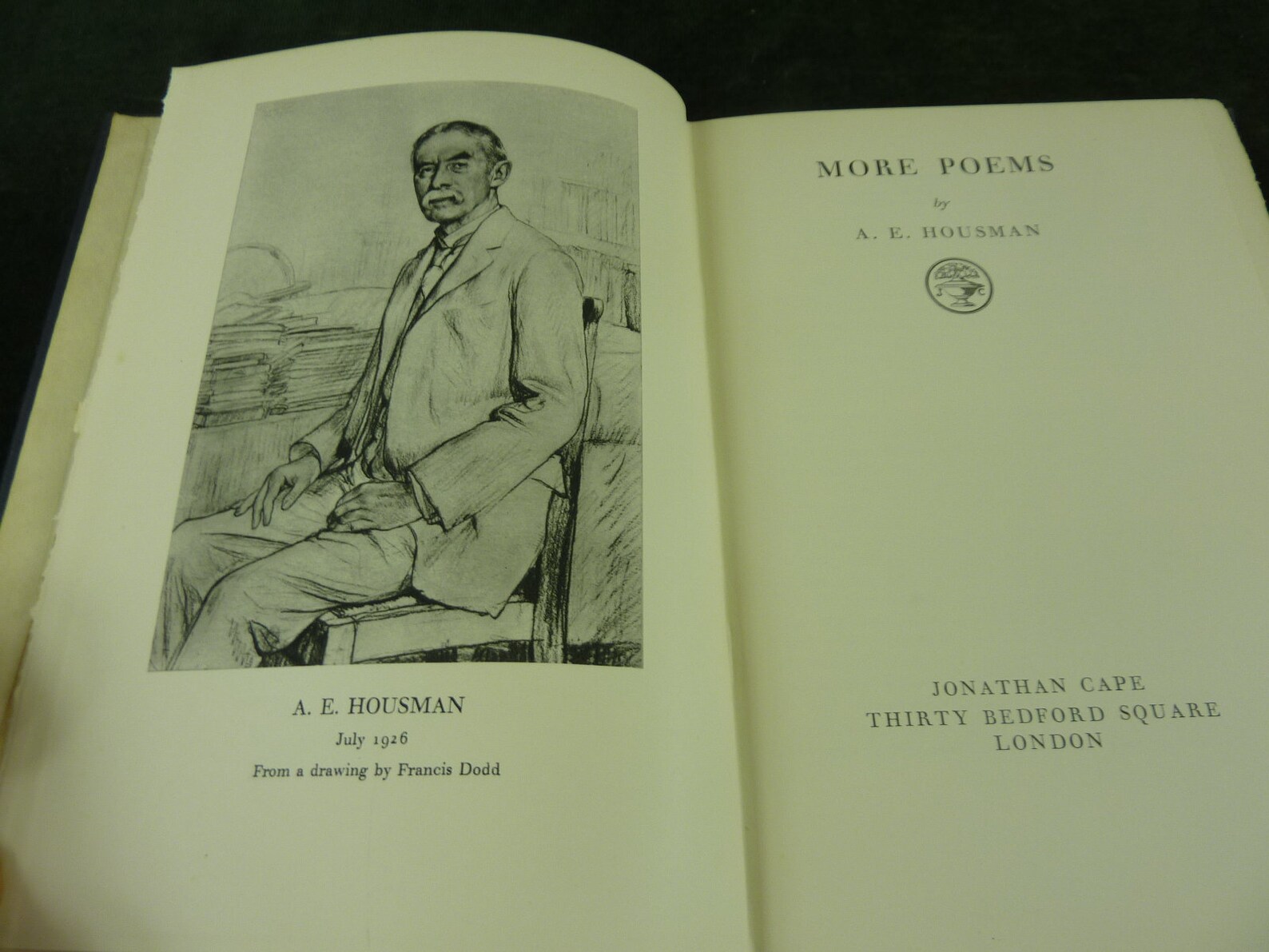 A.E Housman More Poems Hardback 1st Edition 1939 Good - Etsy
