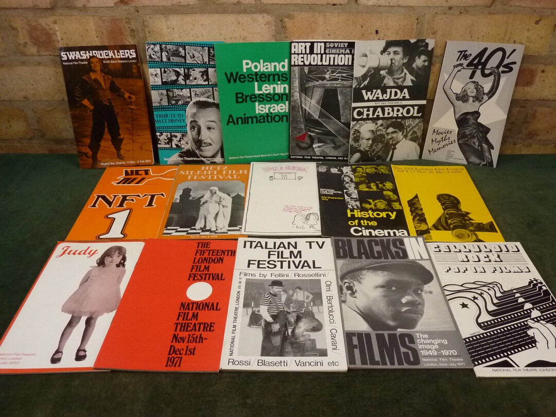 15 Vintage National Film Theatre Magazines All From 1970-71 - Etsy