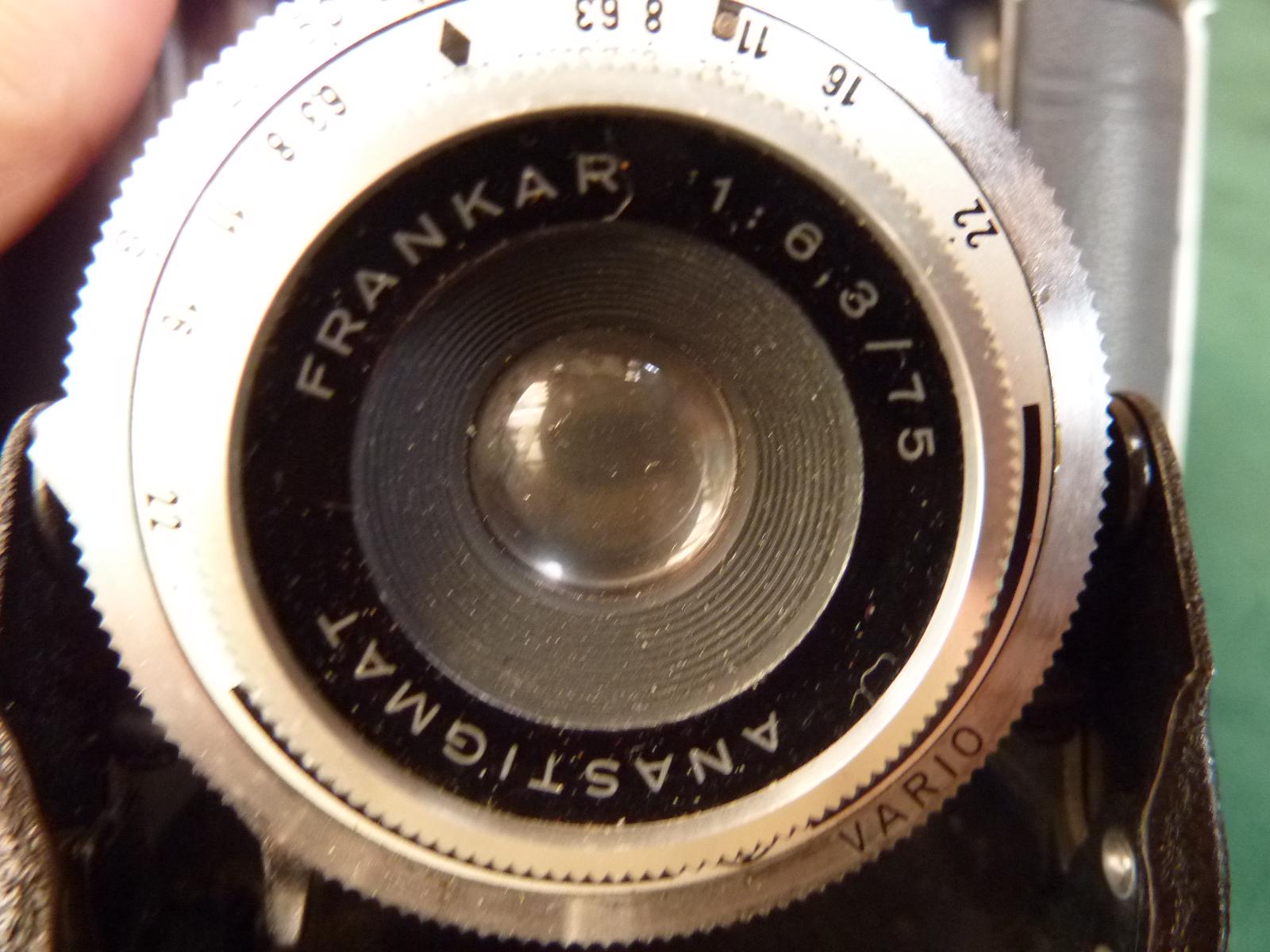 Vintage Franka Solida I Folding Camera With Case 1:6.3 75mm Lens 120 ...
