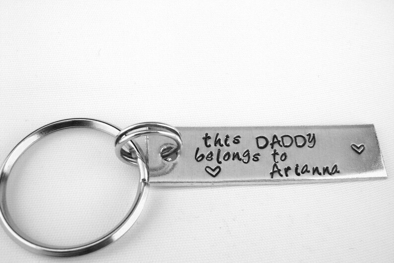 Custom Daddy Keychain Kids Names Key Ring Personal Gift for | Etsy