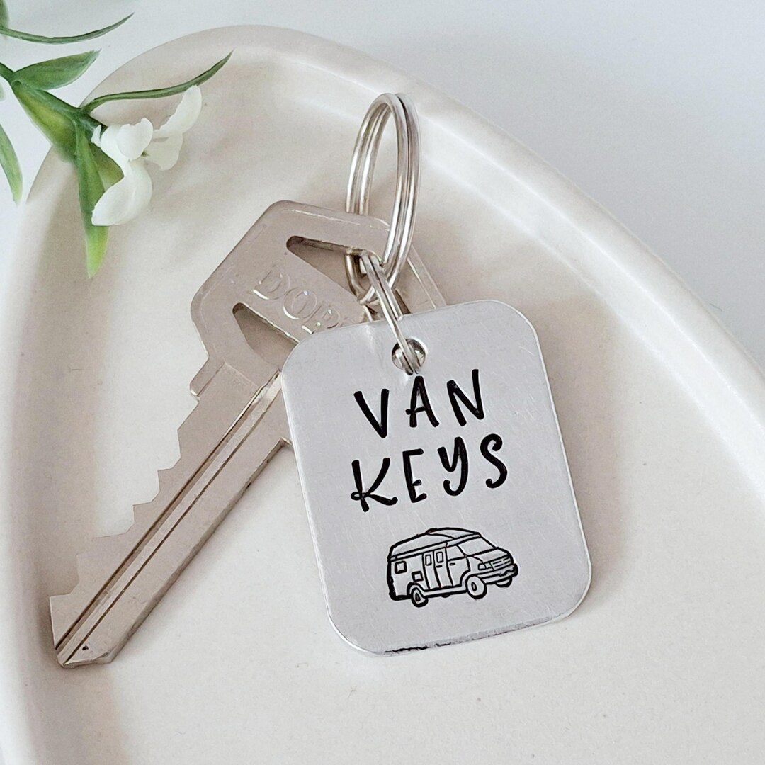 Van Keys, Van Life Keychain, Traveller Gift, Custom RV Camper Key Ring ...