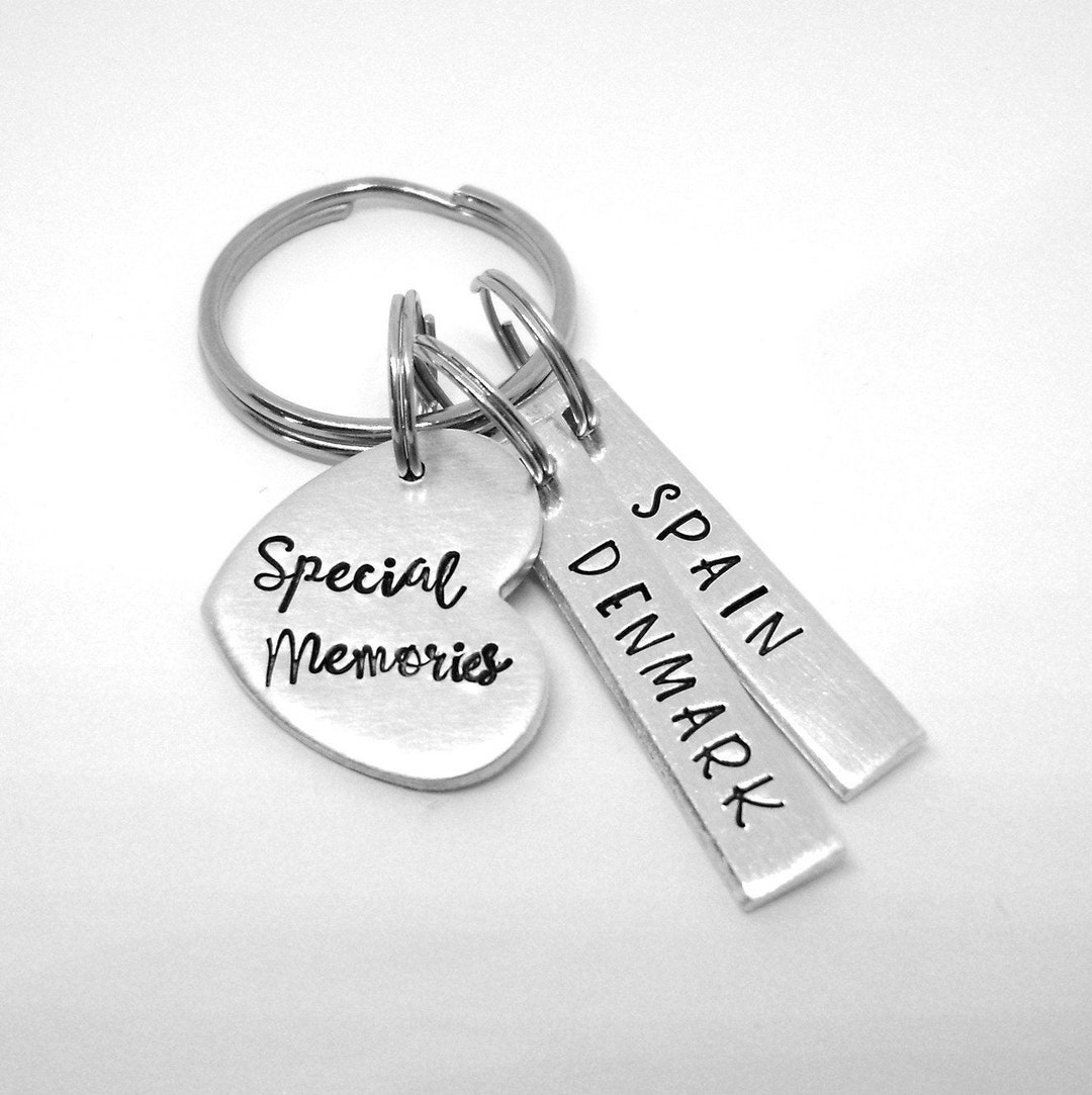Travel Keychain With Collection of Countries Visited, Travel Lover Gift ...