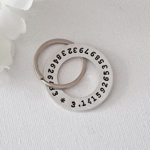 Pi Keychain, Mathematics Lover, Engineering Student, 3.14 Geek Gift for ...