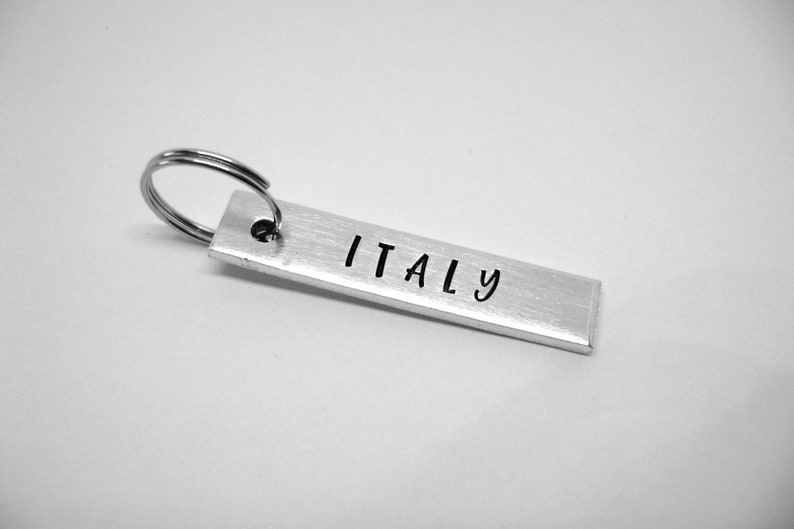 Personalized Tag With Country Name One Travel Charm to Add to | Etsy