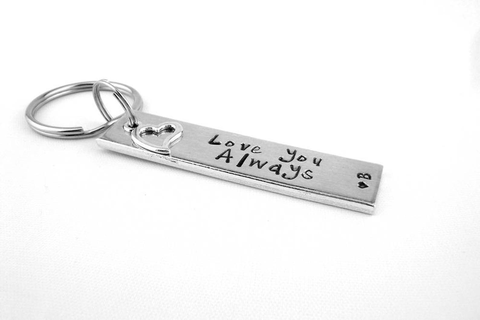 Love You Always Keychain Personalized Boyfriend Gift - Etsy