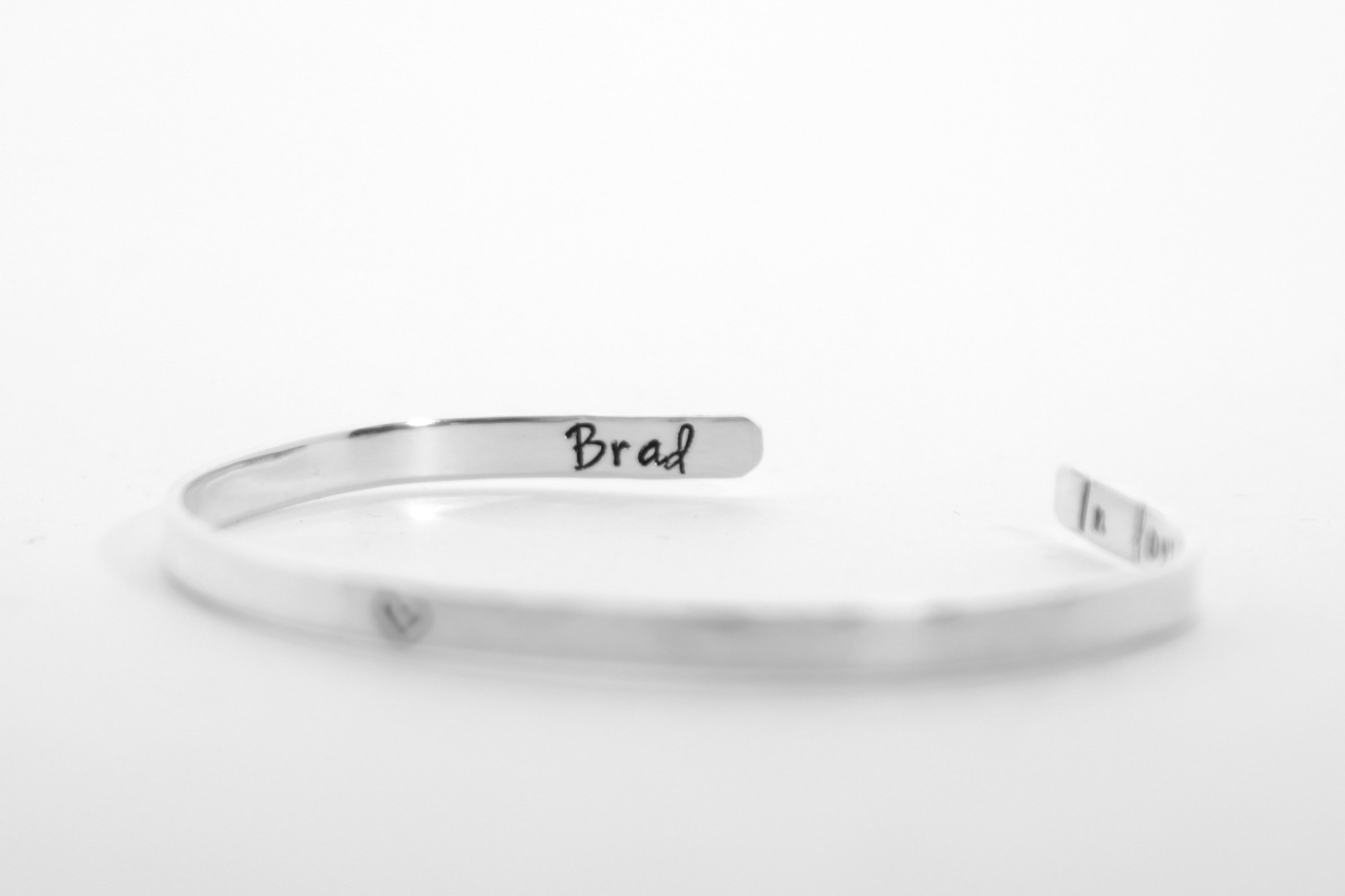 In Loving Memory Sterling Silver Bracelet Memorial Jewelry | Etsy