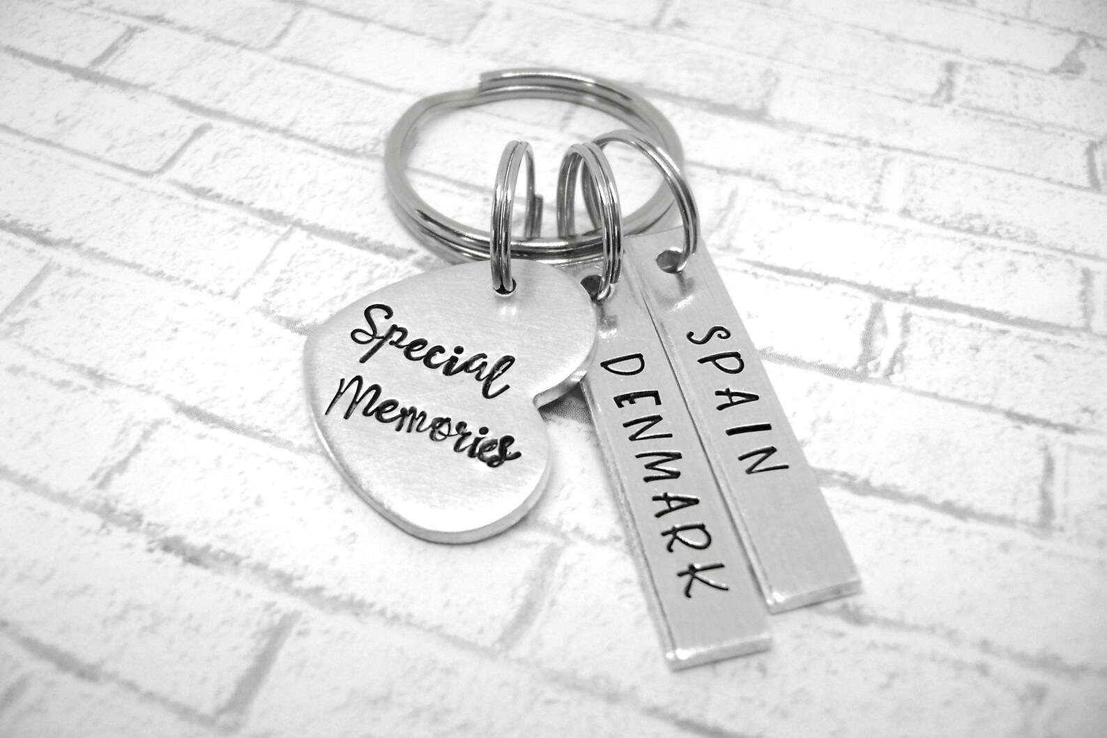 Travel Keychain With Collection of Countries Visited Travel - Etsy