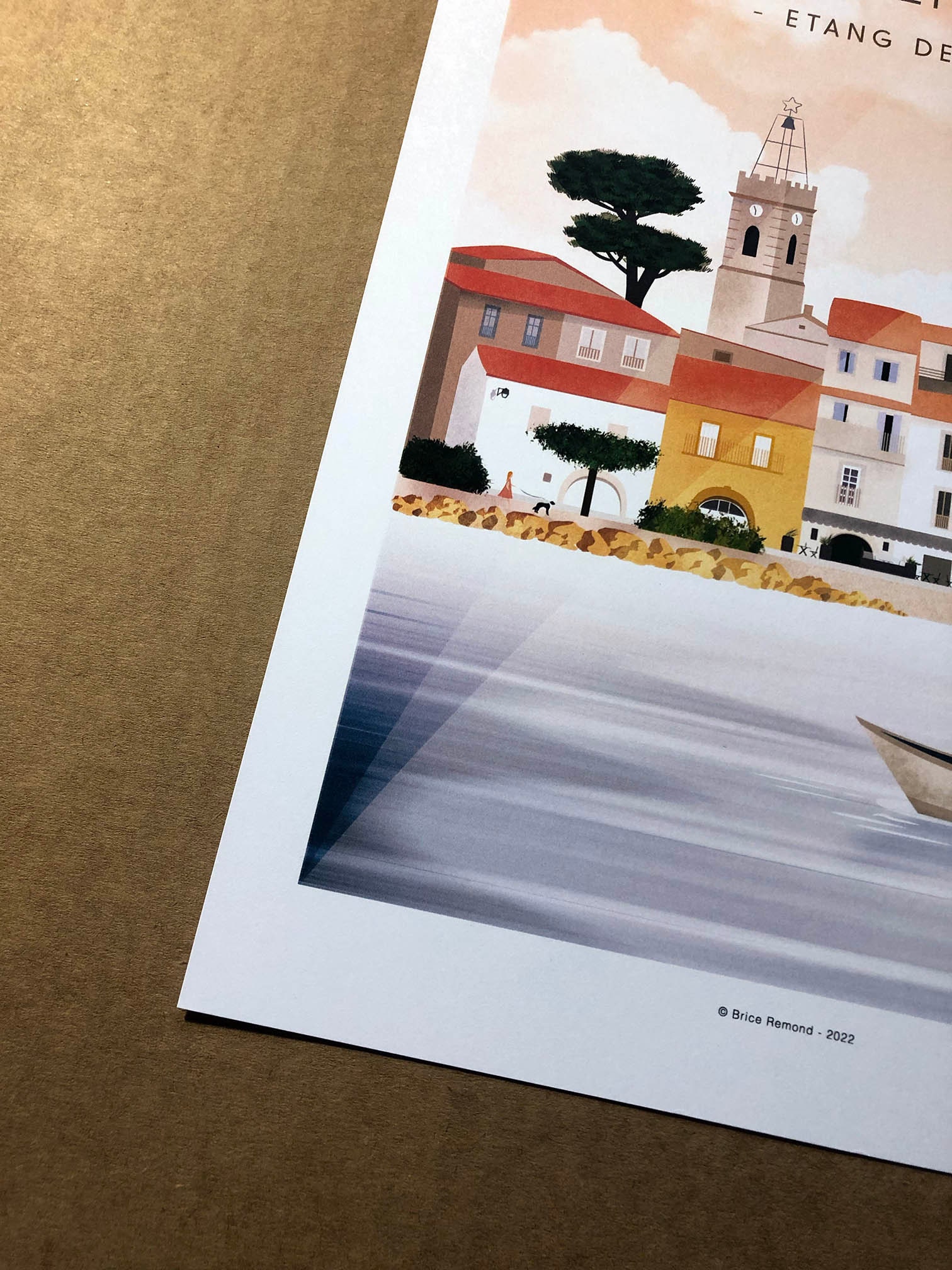 Affiche & Poster du petit Village de Bouzigues dans l'Hérault ...