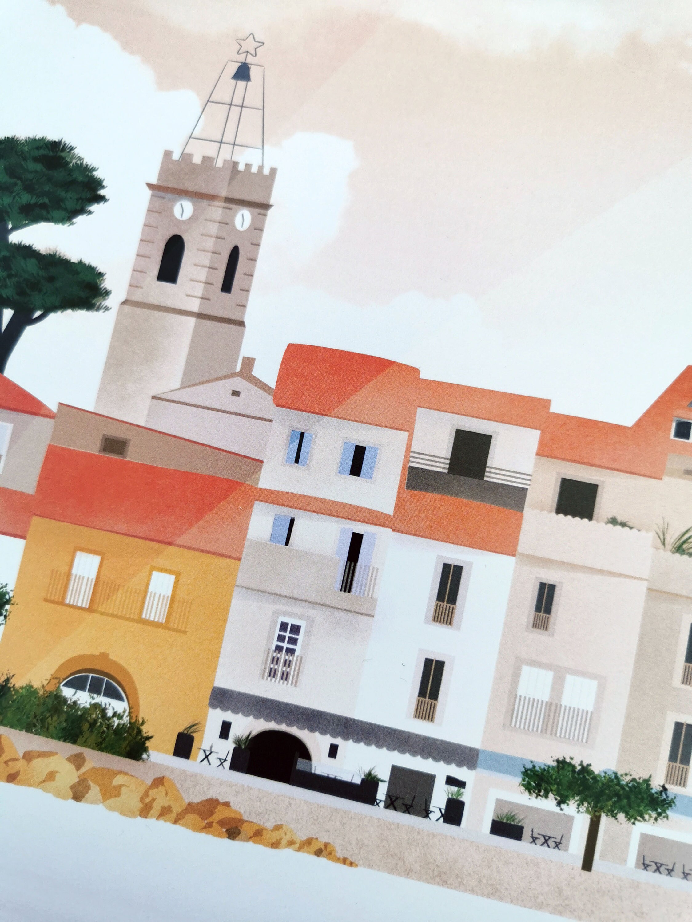 Affiche & Poster du petit Village de Bouzigues dans l'Hérault ...