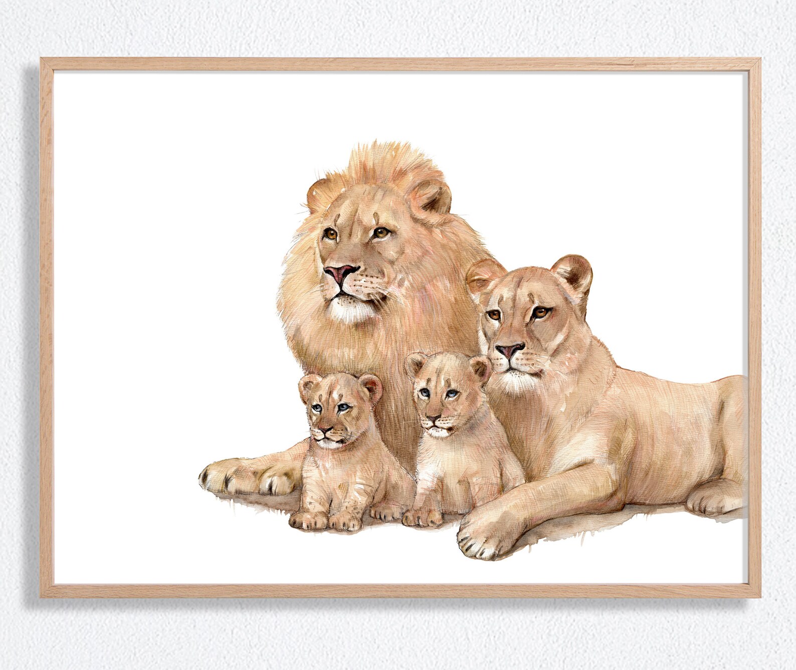 Lion Family Wall Art Print for Nursery You Are My Pride - Etsy