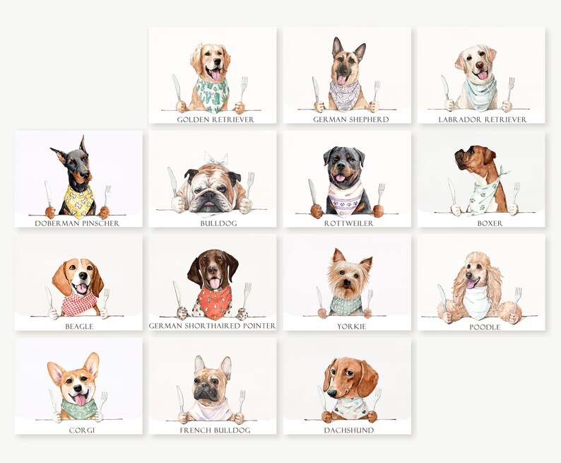 Personalized Dog Gift Pet Portrait Custom Dog Print Funny - Etsy