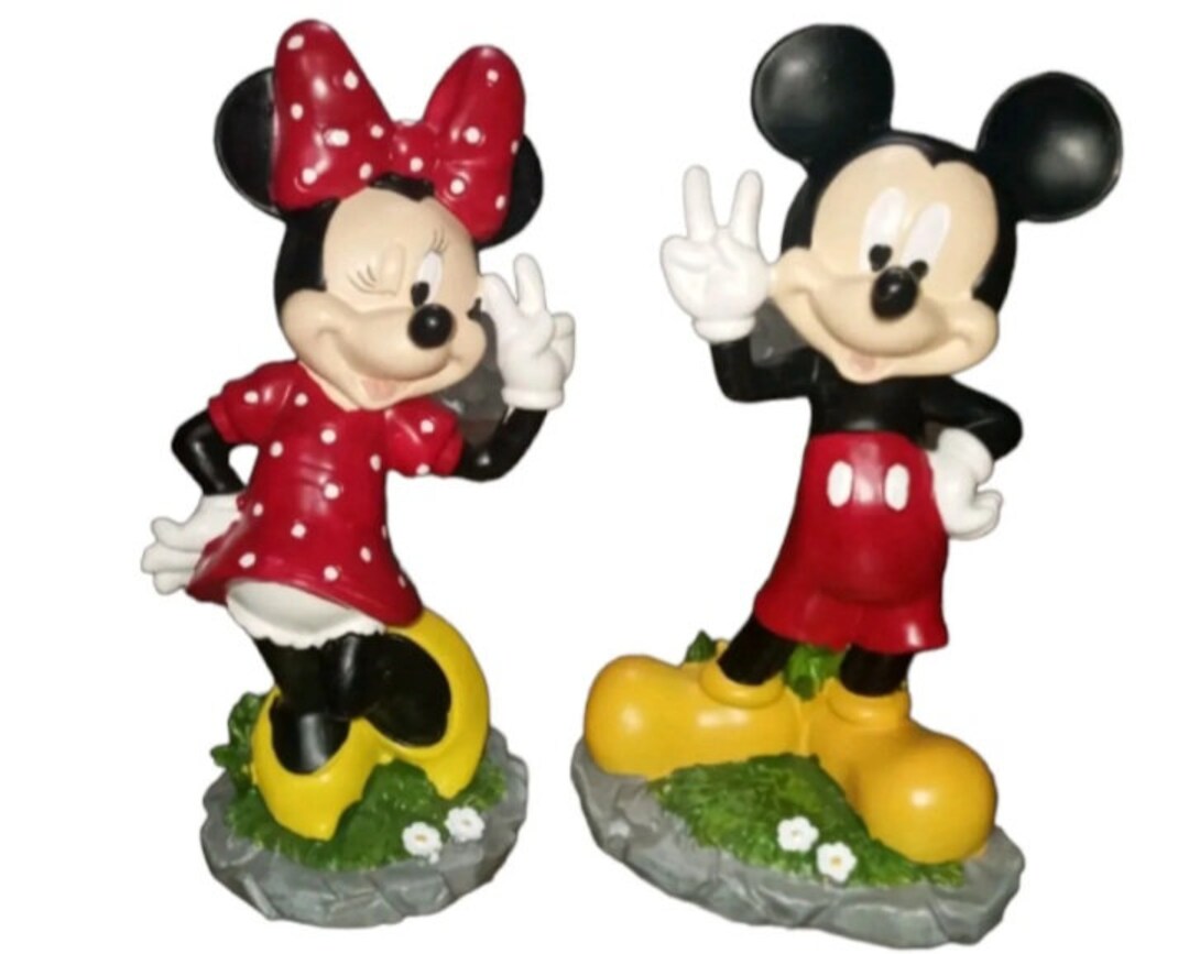 Disney 8 High Mickey Mouse and Minnie Mouse Peace Sign - Etsy