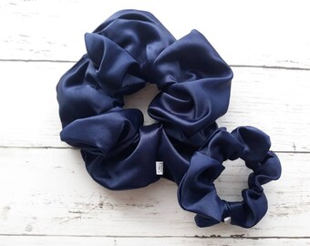 Navy Blue Scrunchie - Etsy