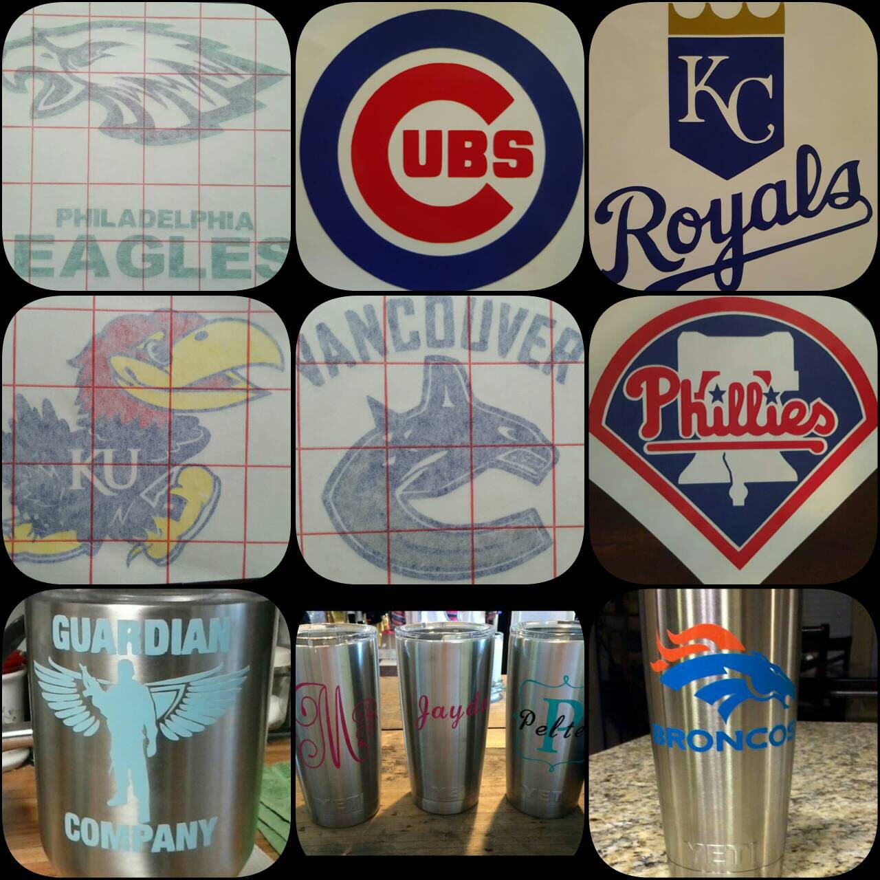 5" 2 Color Custom Yeti Decals - Etsy