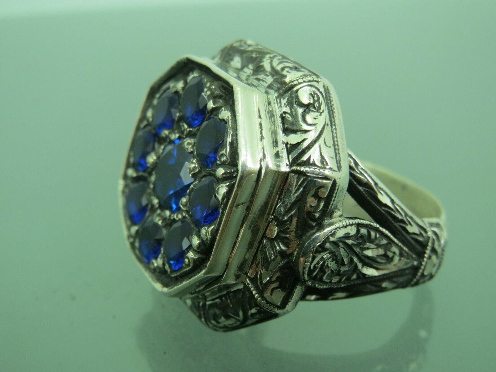 Joyería turca hecha a mano 925 Plata de ley Zafiro Piedra de - Etsy España