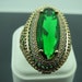 Turkish Handmade Jewelry 925 Sterling Silver Emerald Stone - Etsy