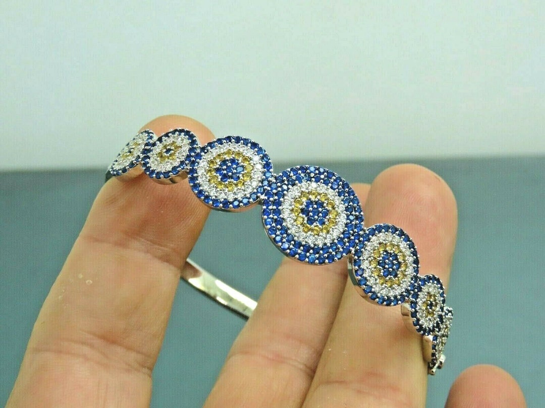 Turkish Handmade Jewelry 925 Sterling Silver Sapphire Stone Women ...