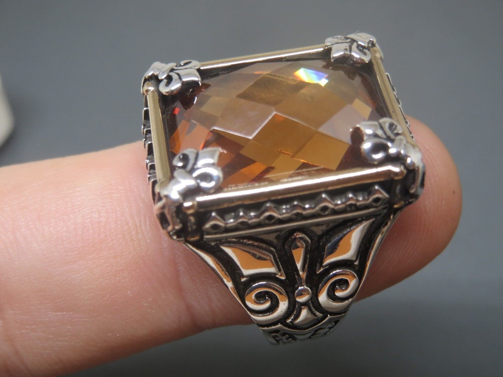 Turkish Handmade Jewelry 925 Sterling Silver Quartz Stone - Etsy