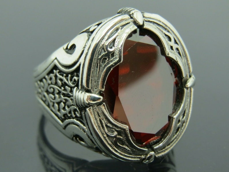 Turkish Handmade Jewelry 925 Sterling Silver Ruby Stone | Etsy