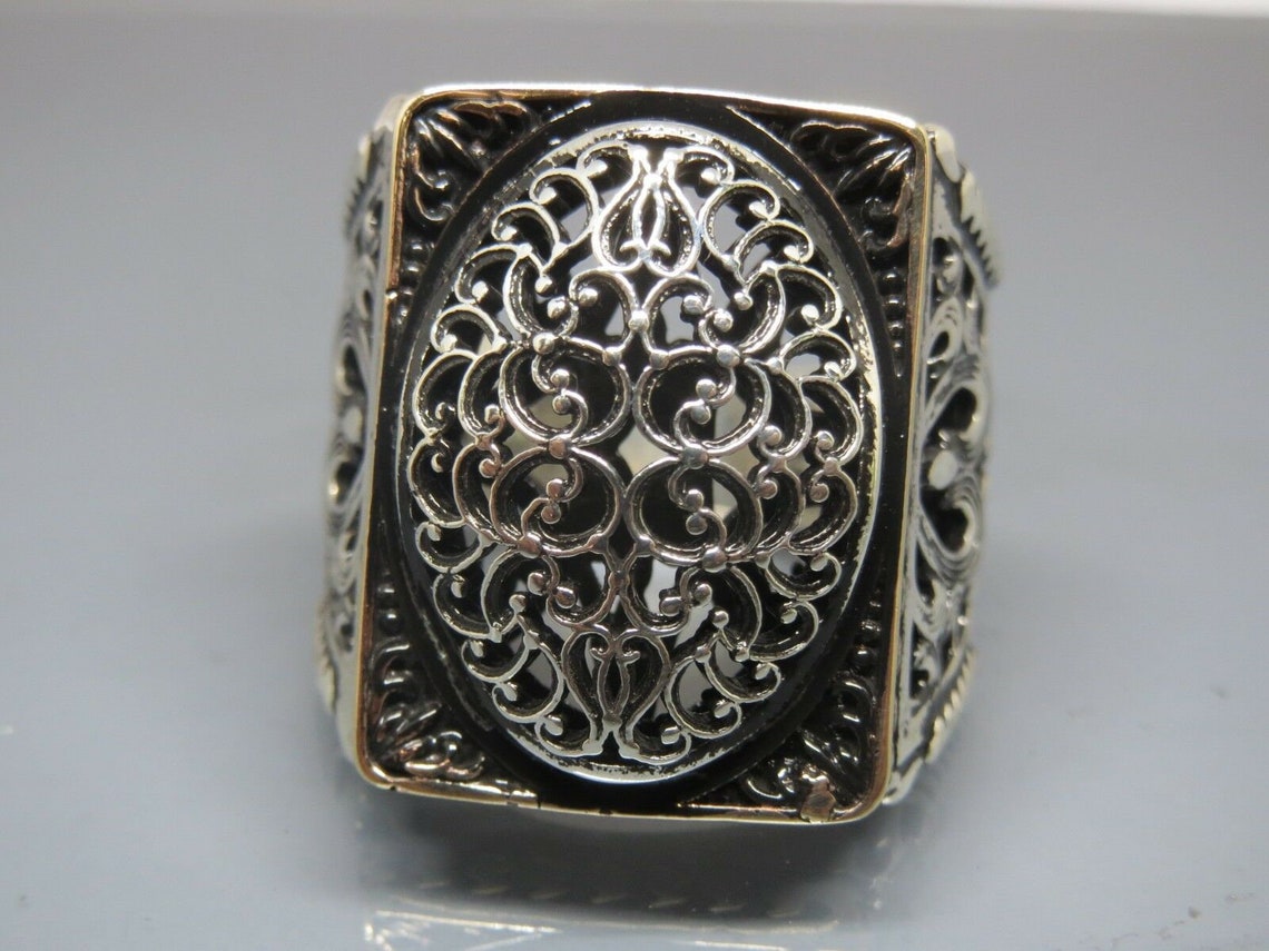 Turkish Handmade Jewelry 925 Sterling Silver Filigree Design | Etsy