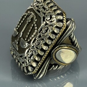 925 Sterling Silver Scales of Justice Ring, Men’s Lawyer Ring, Handmade ...
