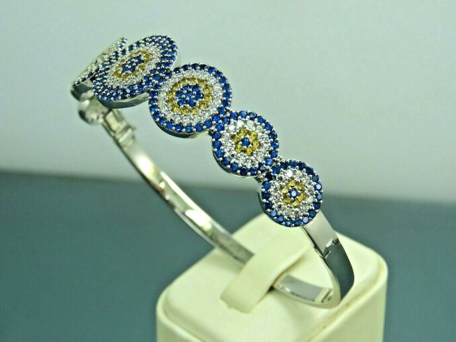 Turkish Handmade Jewelry 925 Sterling Silver Sapphire Stone Women ...