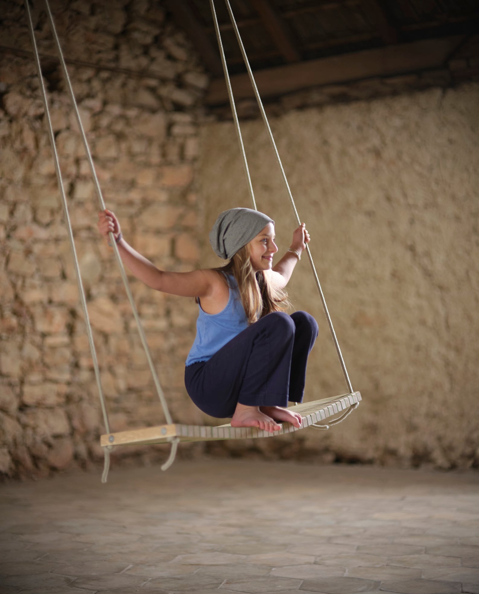 Flexible Oakwood-felt Indoor Swing for Adult and Kids | Etsy