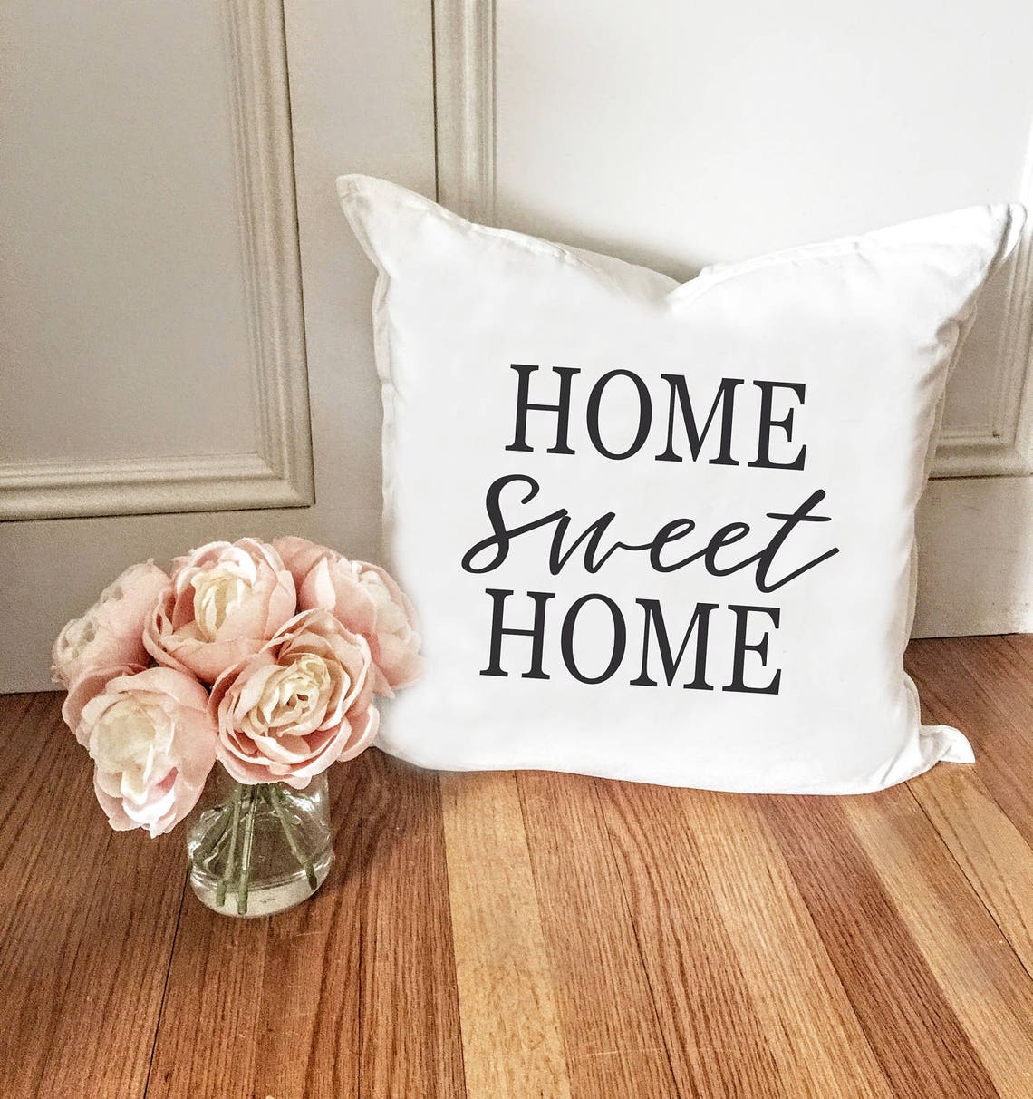 Home Sweet Home Pillow Cover 18x18 Pillow Cover Farmhouse | Etsy