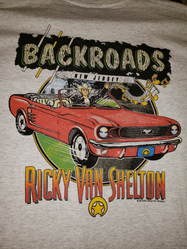 AUTOGRAPHIÉ 1991 Ricky Van Shelton Backroads New Jersey Tour - Etsy France