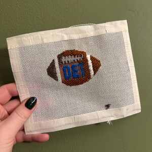 Detroit Football Lions Needlepoint Stitch Chart | Digital Cross Stitch ...