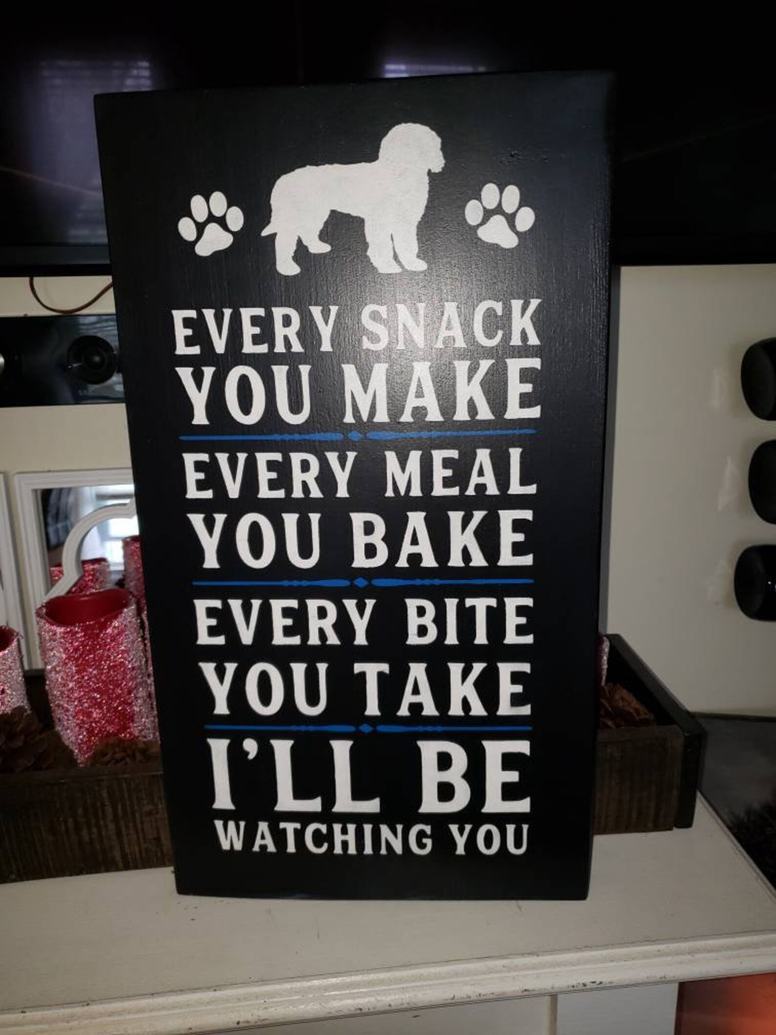 Golden Doodle Dog Sign Personalized Distressed Wood Wall - Etsy