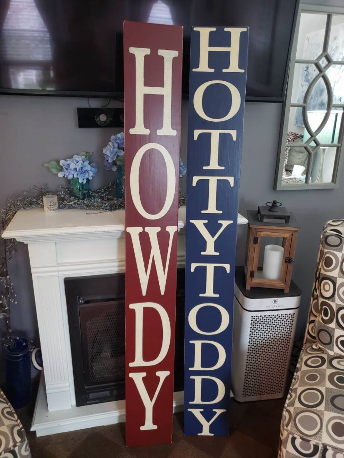 Hotty Toddy Porch Sign 5 Ft Vertical Distressed Wood Sign - Etsy