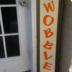 Gobble Til You Wobble Porch Sign Reversible Vertical Sign Rustic ...