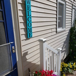 Welcome Sign Porch Sign Primitive Rustic Entryway Distressed Wood Sign ...