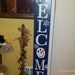 Welcome Snowman Porch Sign 10 X 48 Reversible Entryway Wood Sign Extra ...
