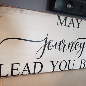 May Your Journey Always Lead You Back Home Sign Wall Decor ...