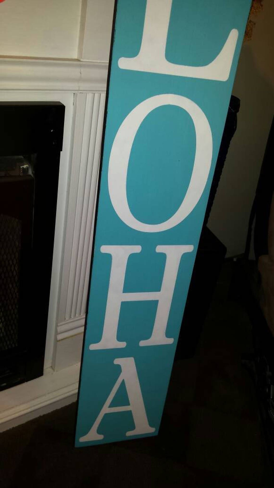 Aloha Hawaiian Wood Porch Sign Entryway Distressed Wood Rustic - Etsy