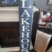 The Lakehouse Sign Personalized Extra Large Porch Sign Vertical ...