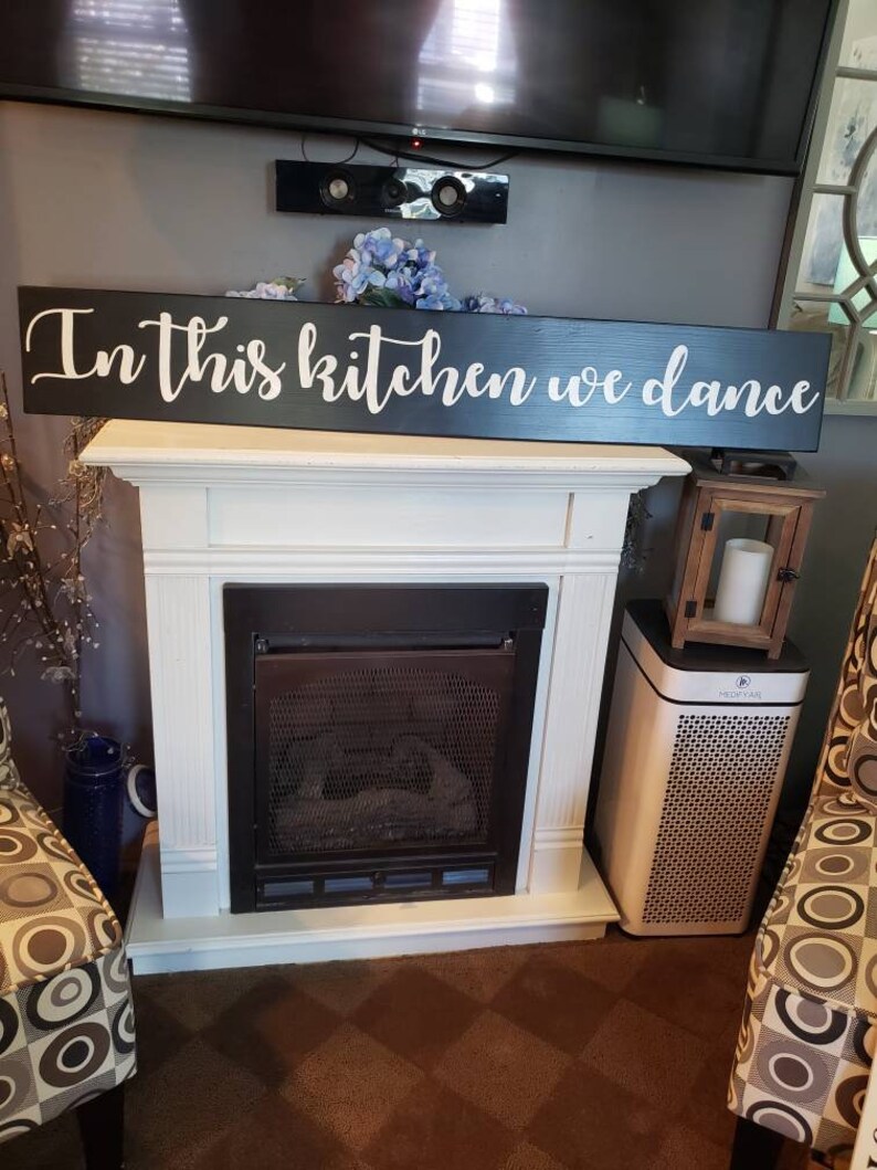 In This Kitchen We Dance Sign Kitchen Sign Horizontal | Etsy