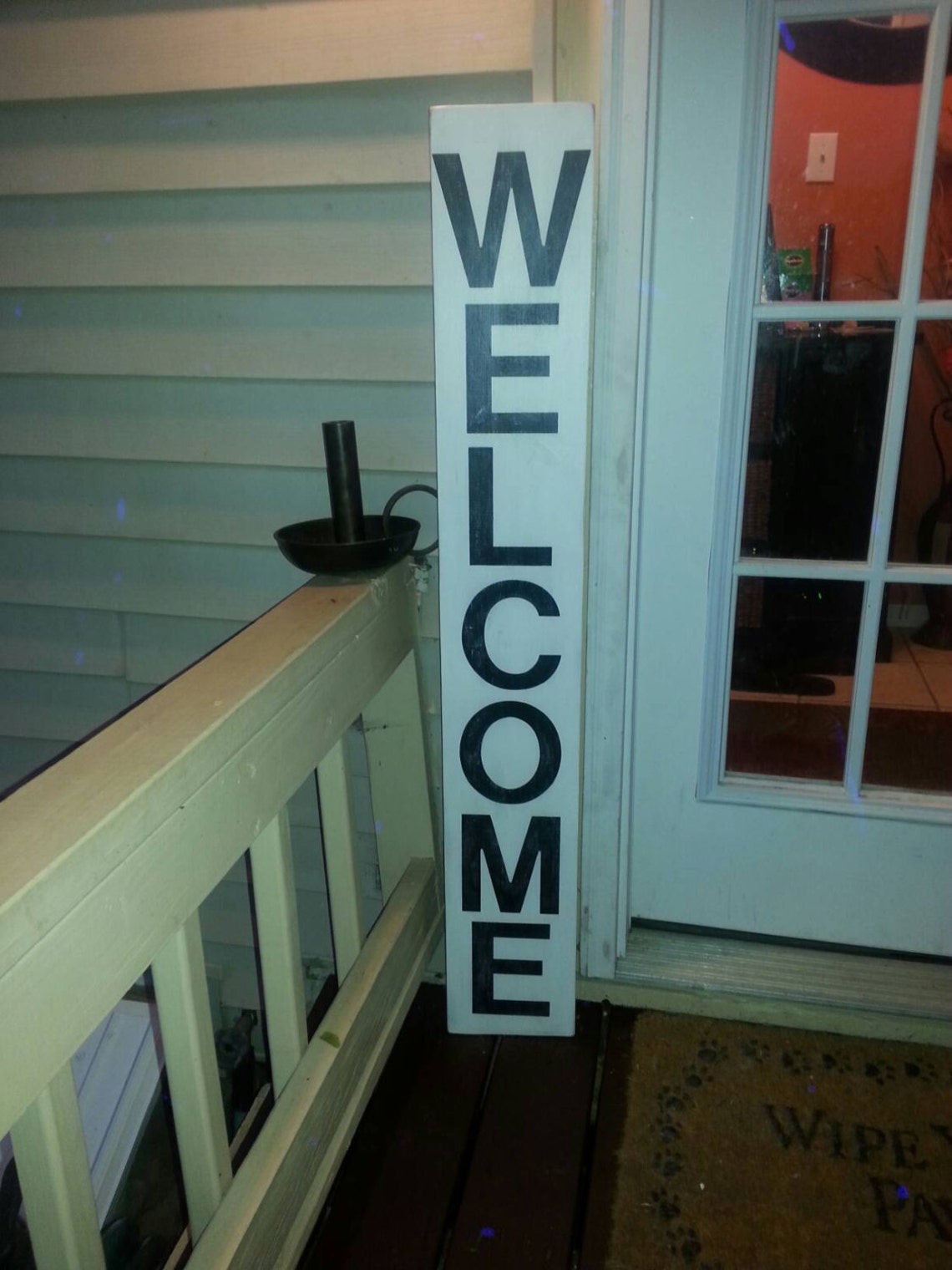 Welcome Extra Large Porch Sign Vertical Wood Sign 48x7 - Etsy