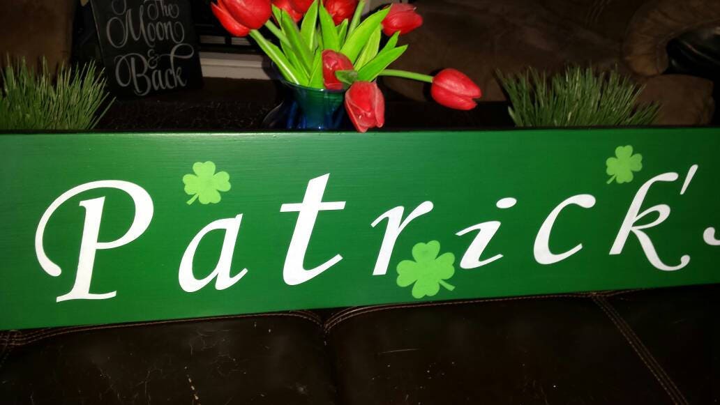 St. Patrick's Day Porch Sign Extra Large Wall Hanging Horizontal ...
