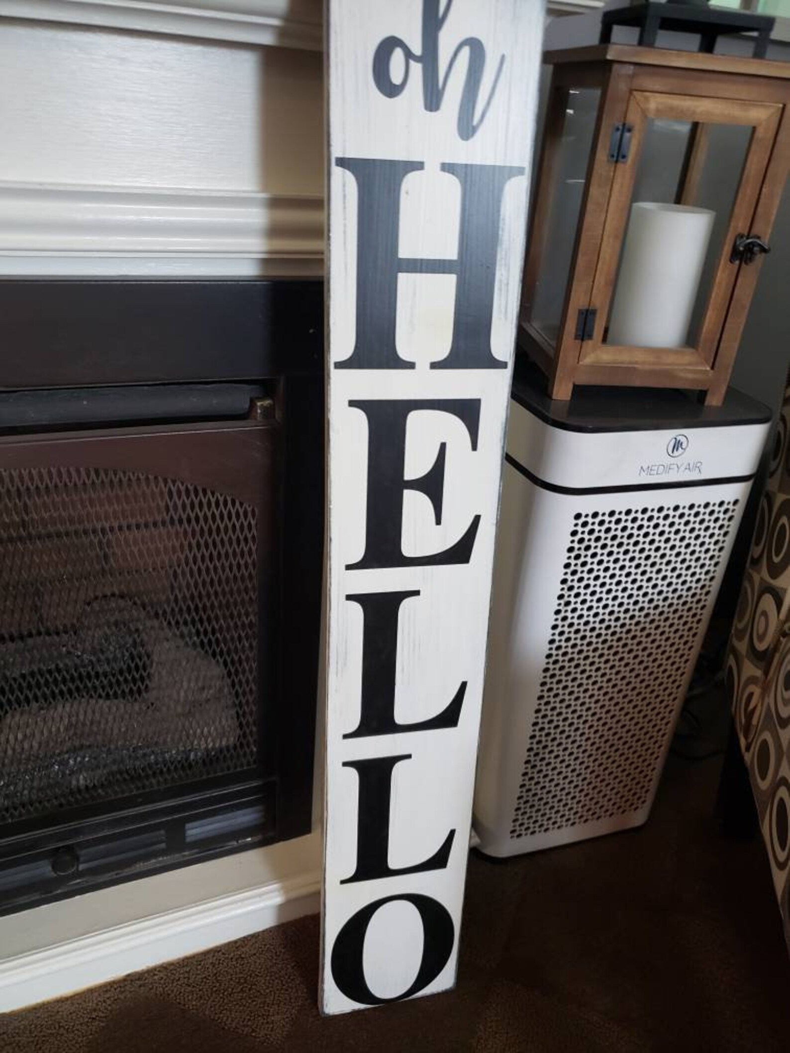 Oh Hello Porch Sign Vertical Wood Sign Entryway Sign Home - Etsy