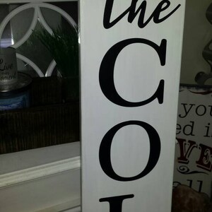 Personalized Extra Large Porch Sign Vertical Entryway Wood Sign ...