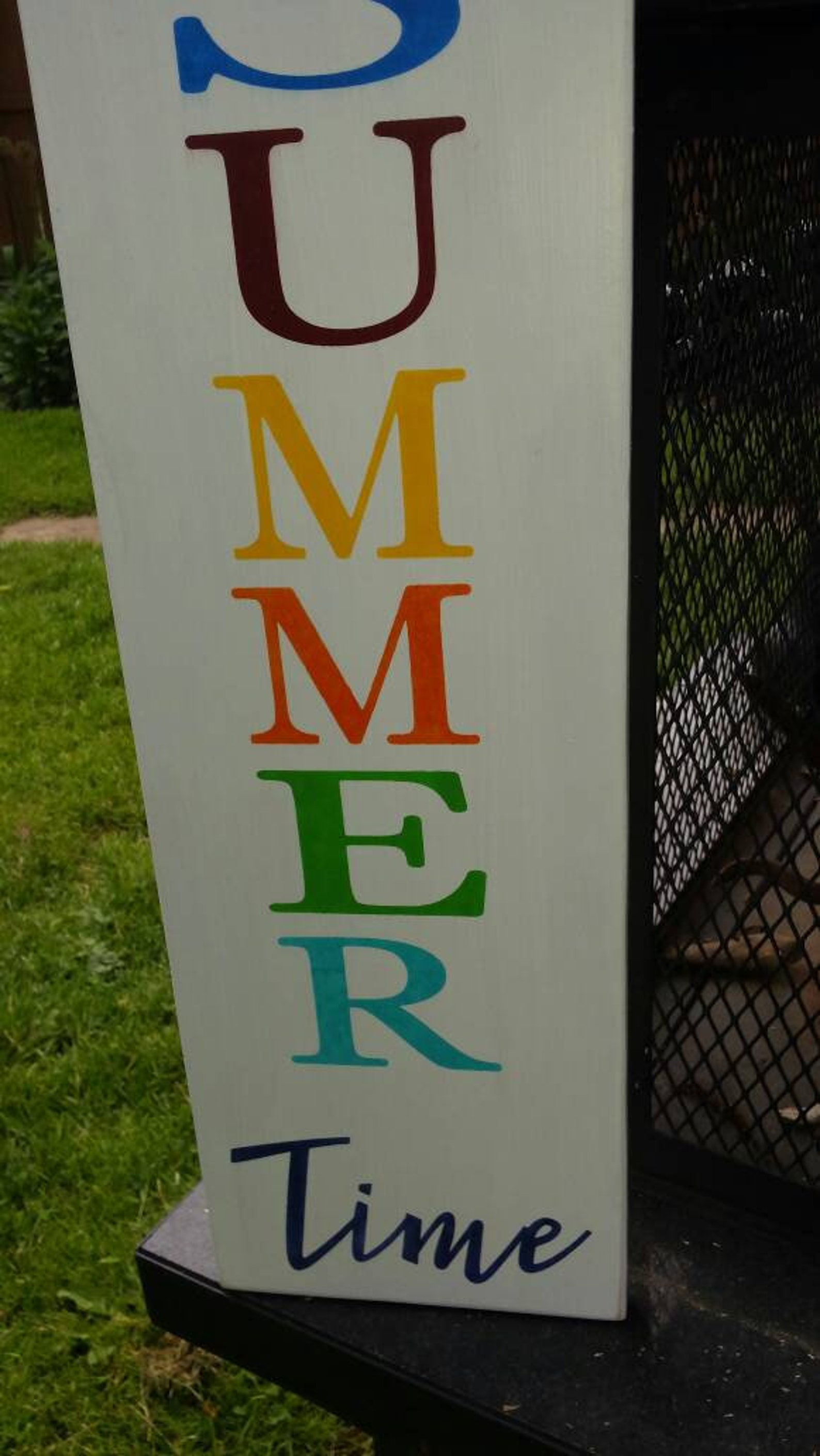 Summer Vertical Porch Sign Sweet Summer Time Reversible Wood - Etsy