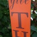 Give Thanks Porch Sign Reversible Vertical Entryway Sign Distressed ...