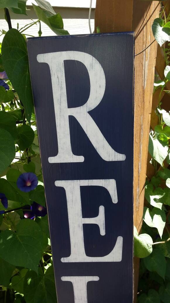 Relax Extra Large Porch Sign Vertical Wood Sign Entryway Sign - Etsy