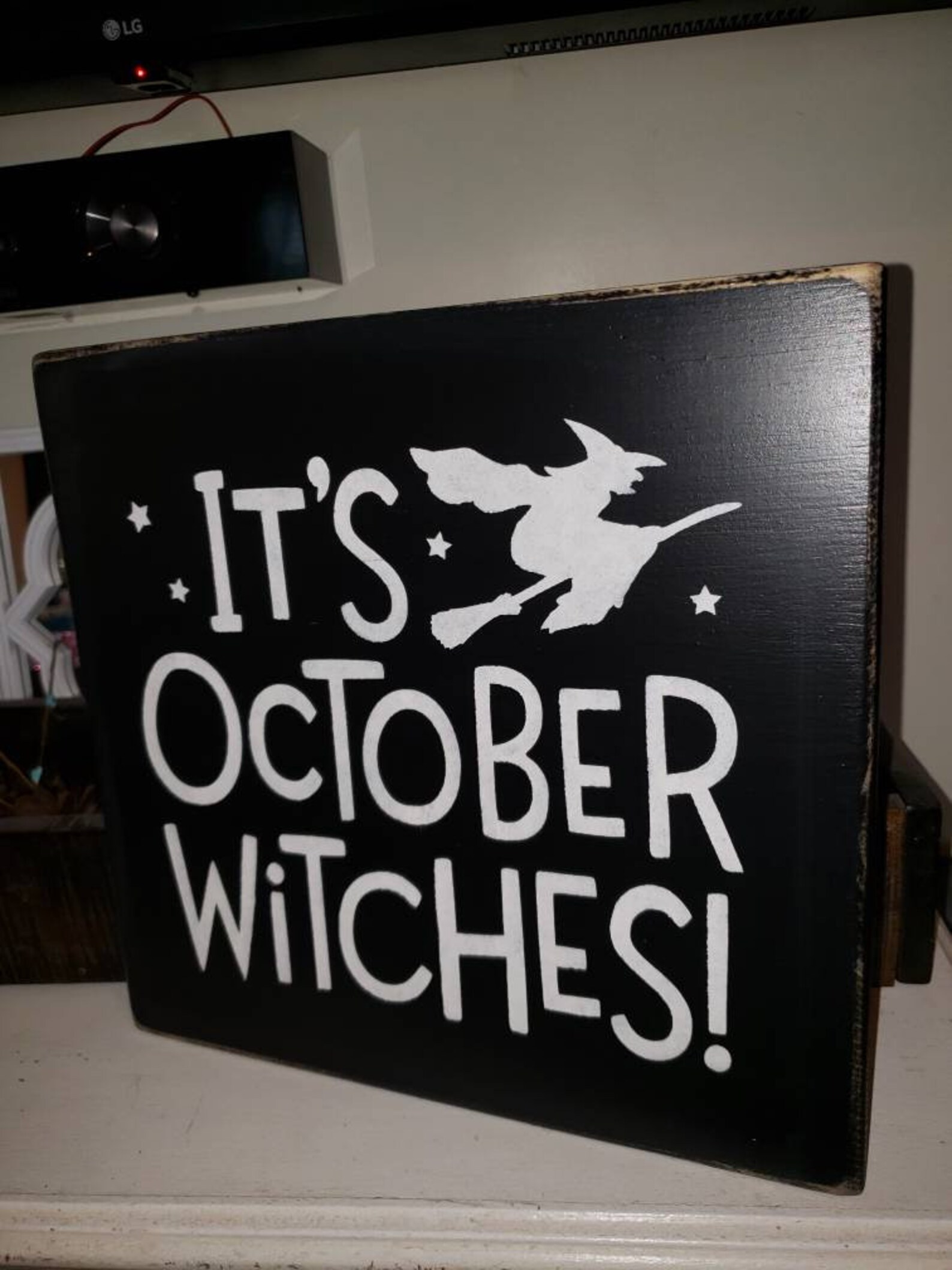 It's October Witches Sign Halloween Sign Witch Decor - Etsy