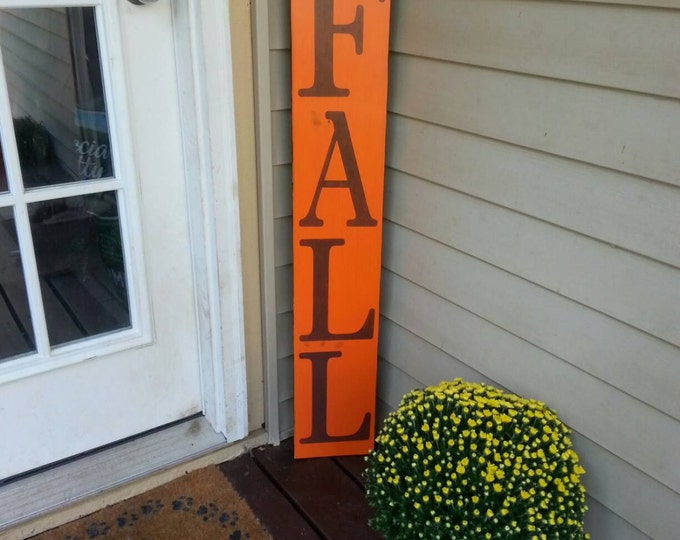 Happy Fall Reversible Wood Sign 48x7 Entryway Sign Distressed | Etsy