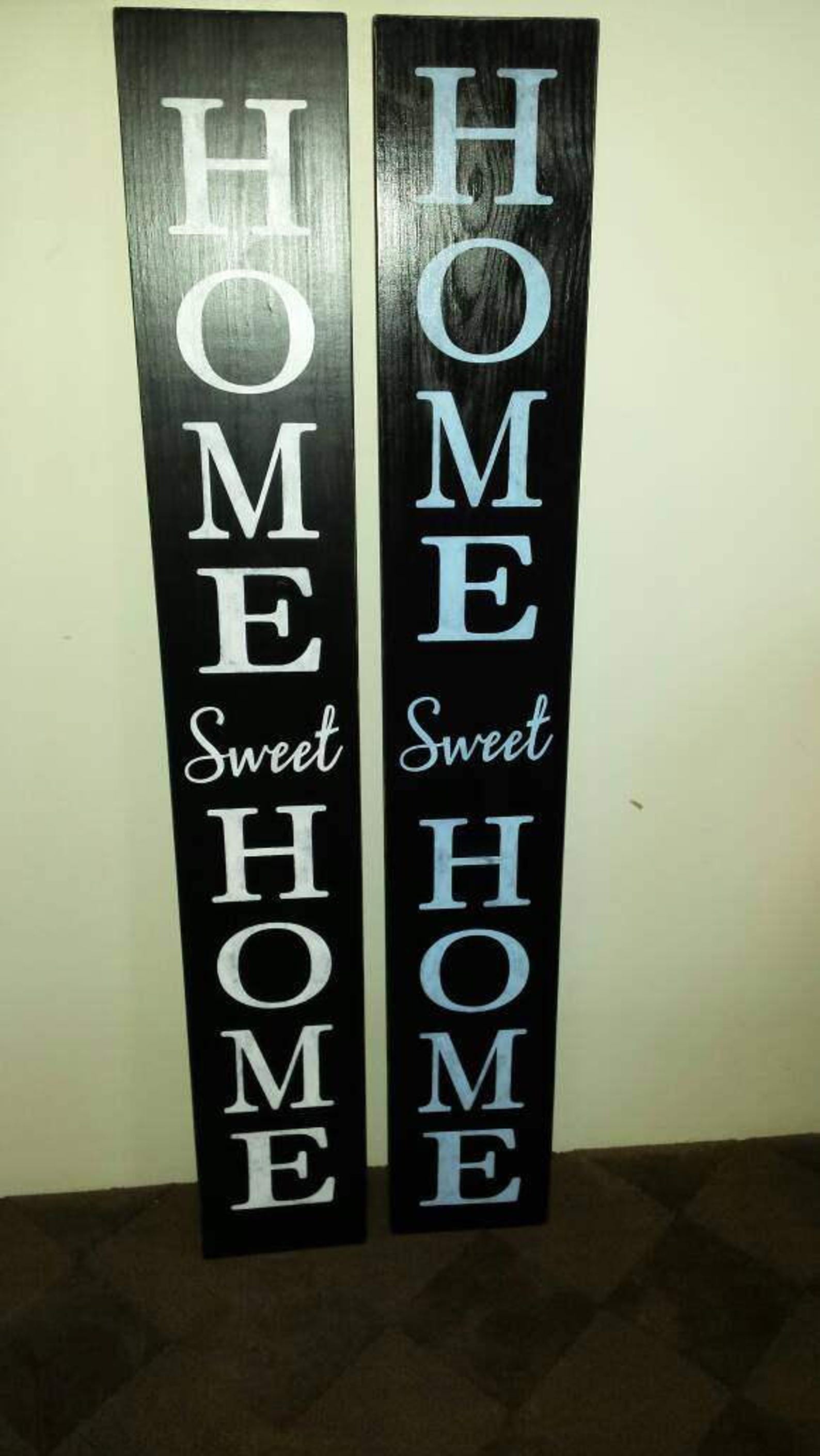 Home Sweet Home Extra Large Porch Sign Vertical Wood Sign | Etsy