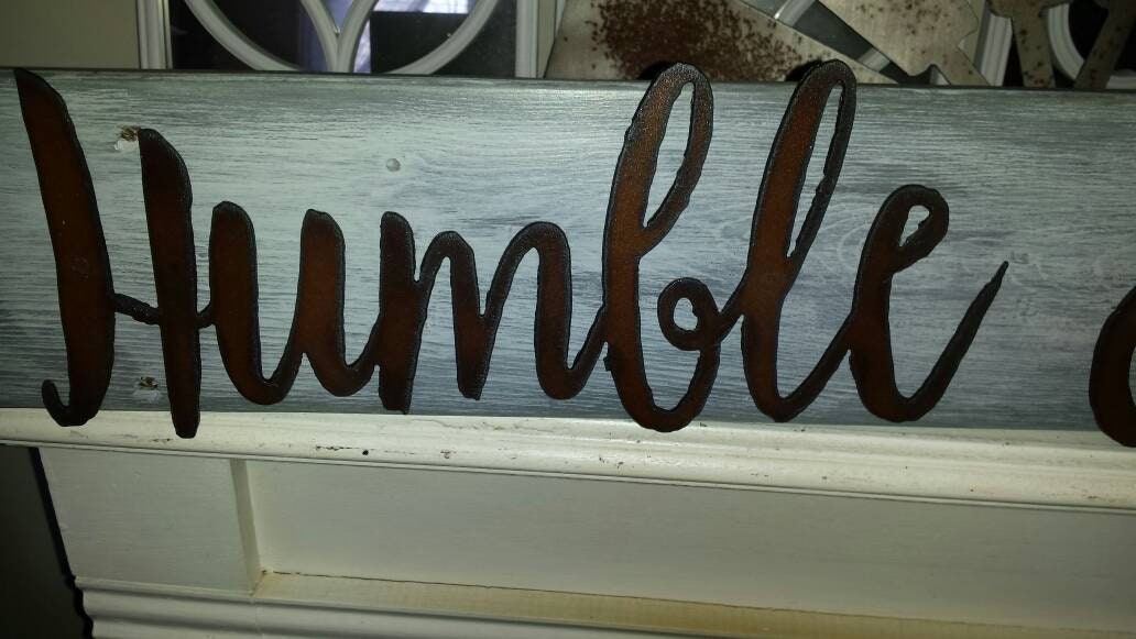 Humble & Kind Wood Sign Distressed Pallet Wood Wall Hanging - Etsy